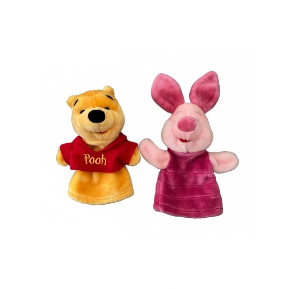 Disney | Toys | Disney Winnie The Pooh And Piglet Hand Puppet Stuffed ...